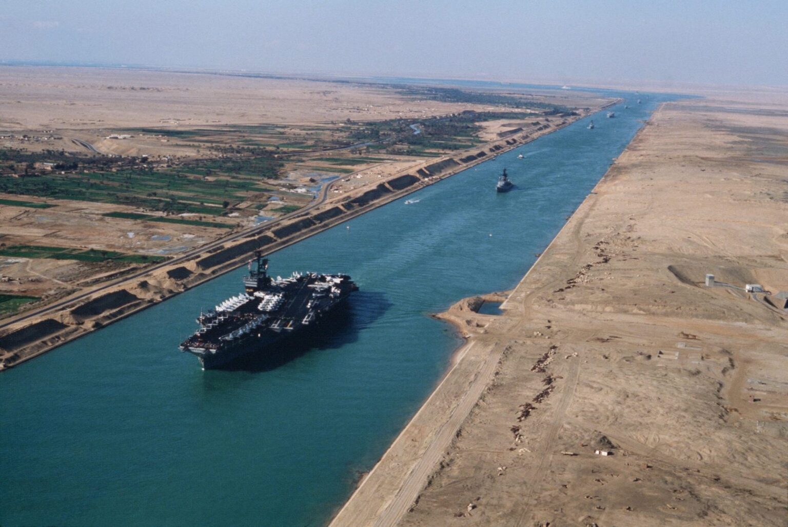 Suez Canal Expansion: Egypt Tests New 10 km Channel with Successful ...
